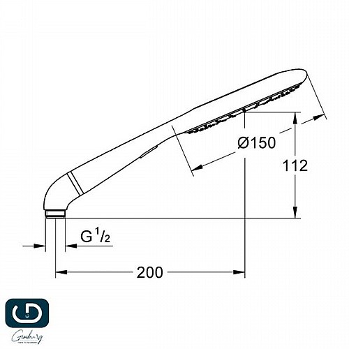 גינזבורג - יבוא שיווק ואספקת מוצרי סניטציה | מזלף 2 מצבים GROHE גרואה ...
